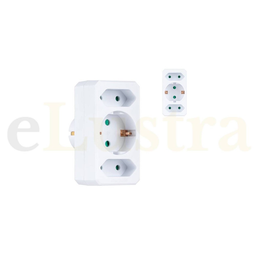 Adaptor 3 prize, alb, 524435